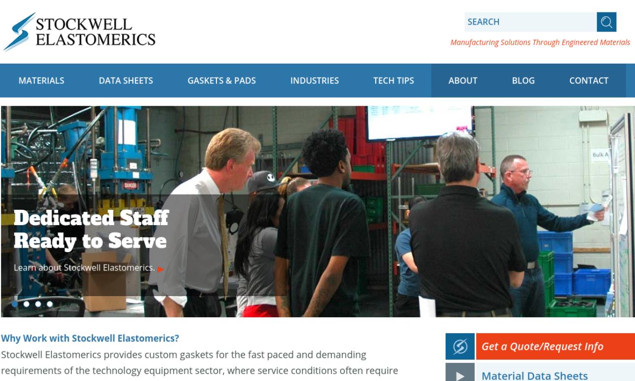 Stockwell Elastomerics, Inc. | Gasket Manufacturers